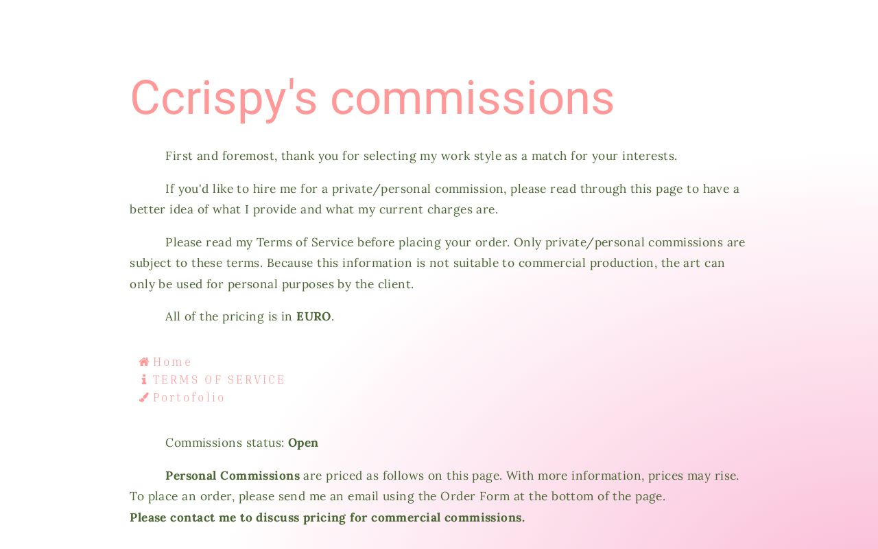 Ccrispy's commission